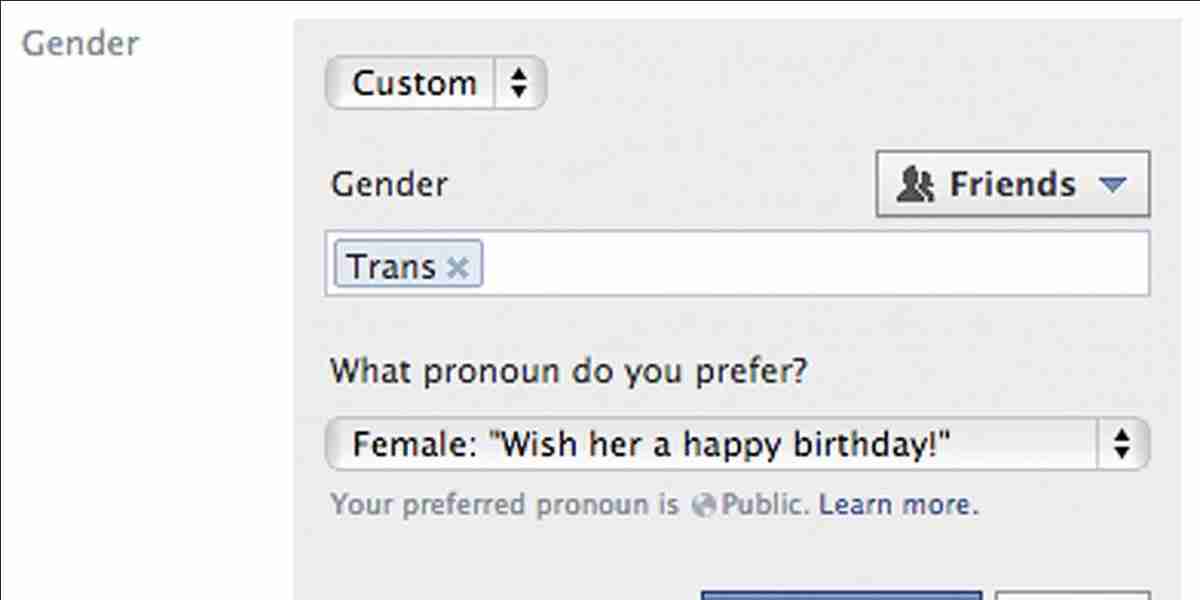 FACEBOOK NOW OFFERS GENDER DIVERSITY - Whizsky